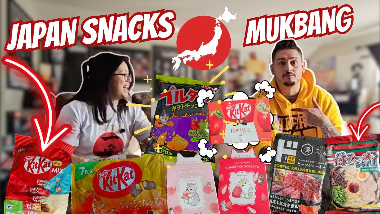 Japan Snacks Mukbang - YouTube