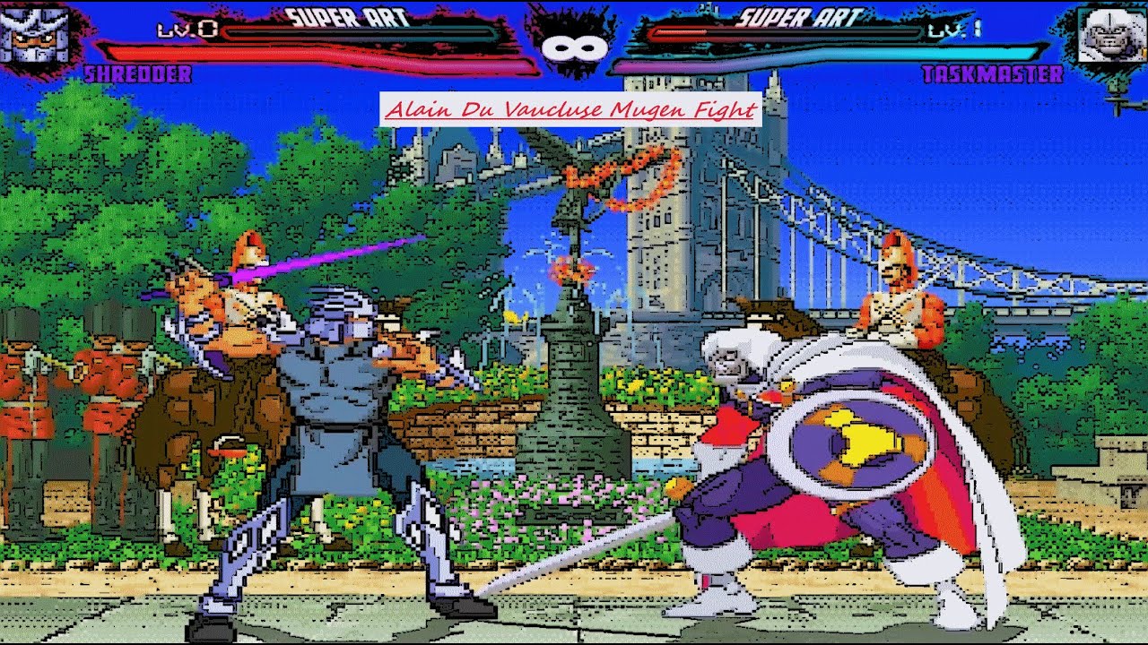 Mugen : Shredder vs Taskmaster (Request) - YouTube