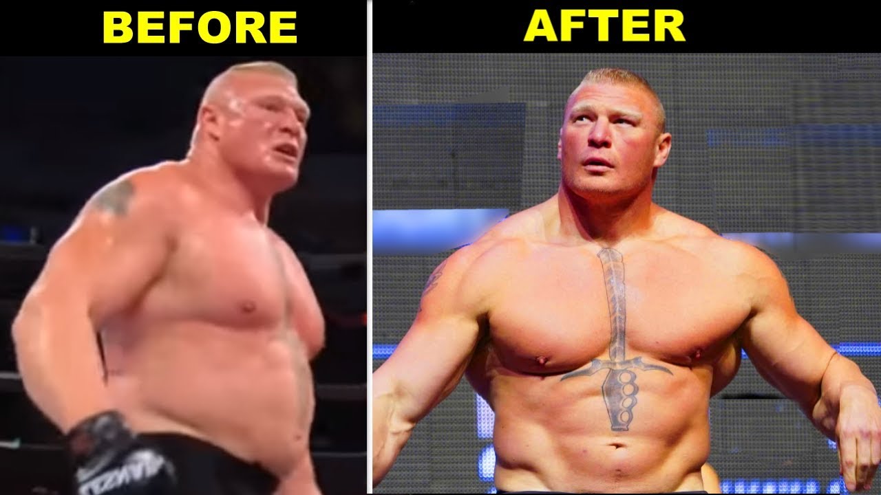 WWE Brock Lesnar Shocking Transformation: 10 Times He Changed His Look ...