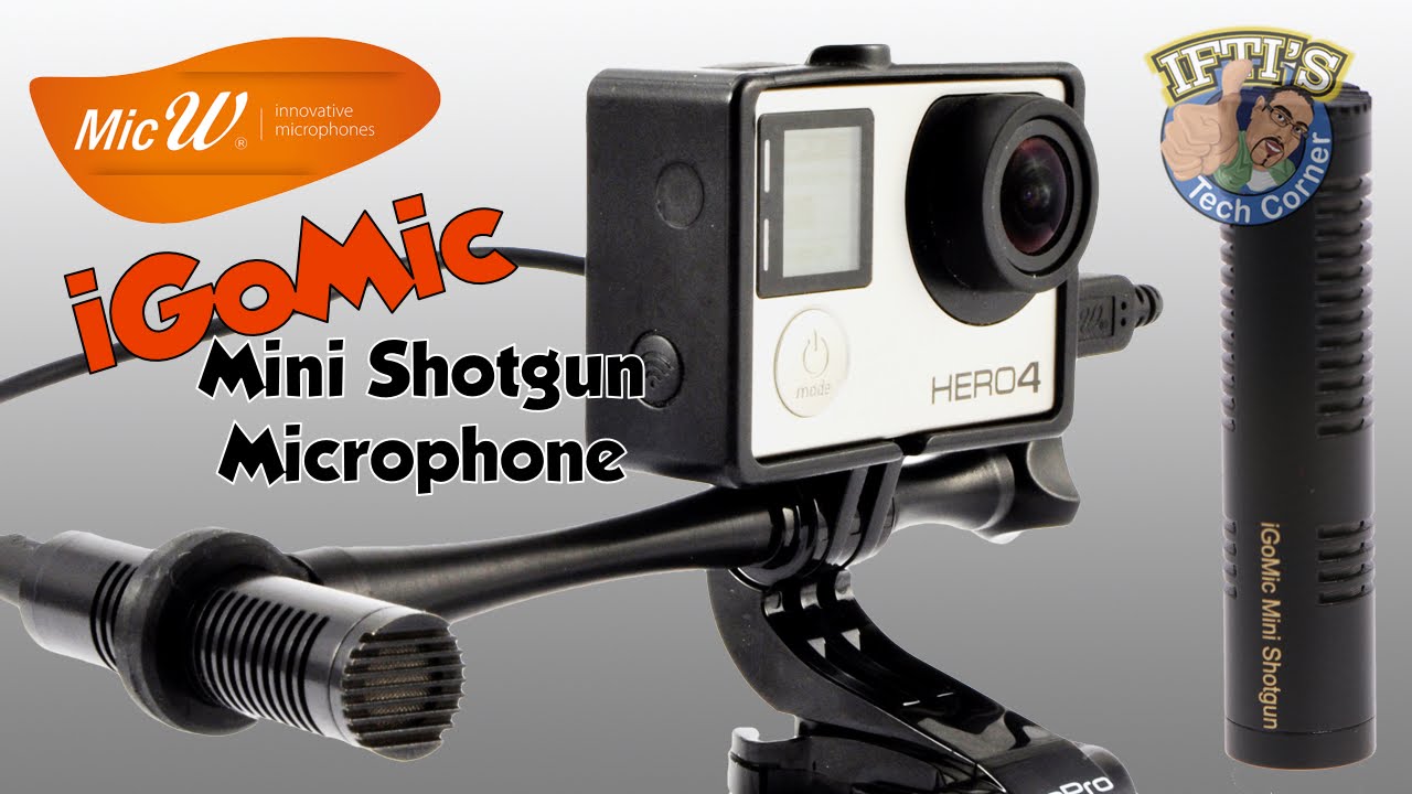 MicW iGoMic Mini Shotgun External Microphone for GoPro, DSLRS + Sample ...