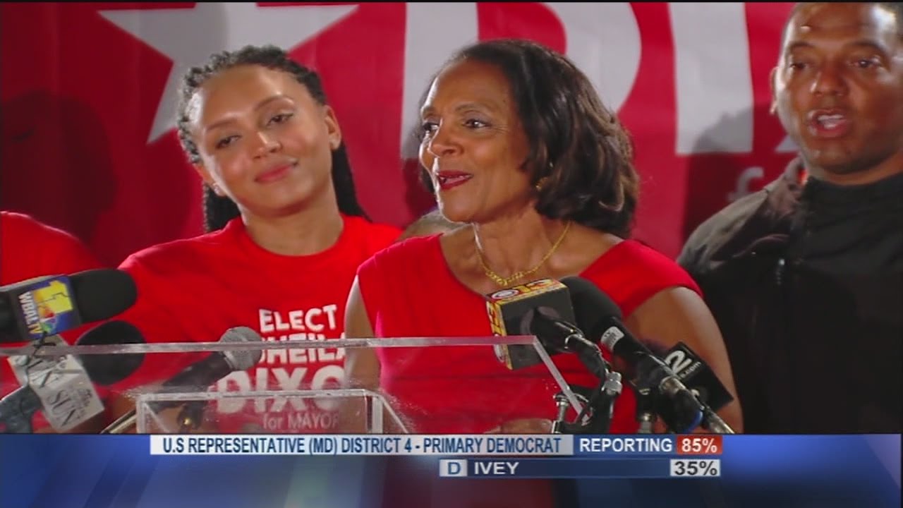 Sheila Dixon congratulates Catherine Pugh on her victory - YouTube