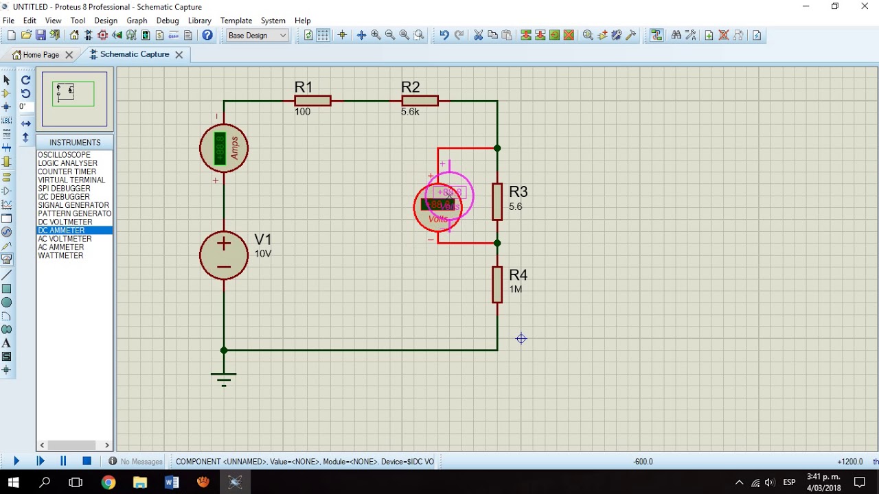 TUTORIAL MANEJO DEL PROTEUS. CIRCUITO SERIE/PARALELO - YouTube