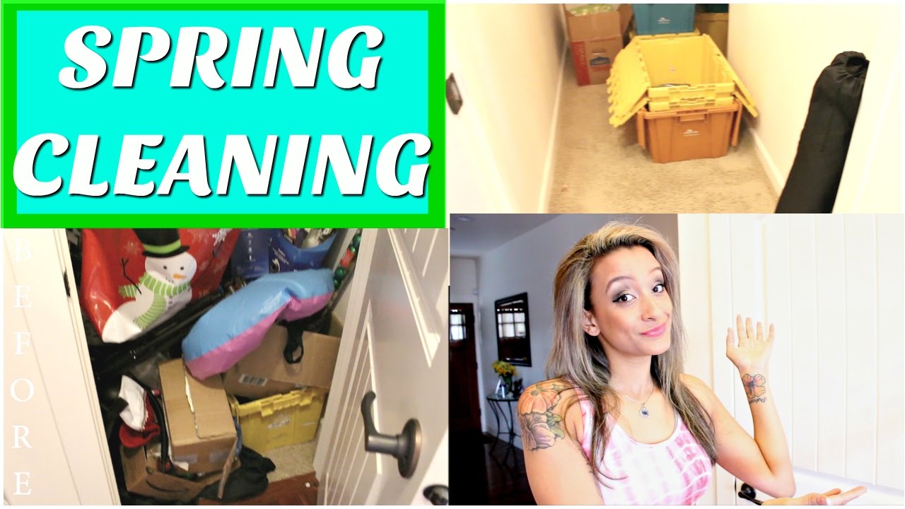 SPRING CLEANING | DECLUTTER AND ORGANIZE MY CLOSET - YouTube