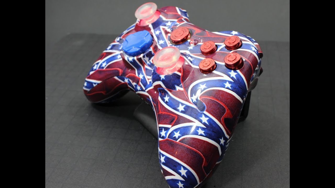 Xbox 360 Custom Confederate Flag - Gamerzicon.com - YouTube