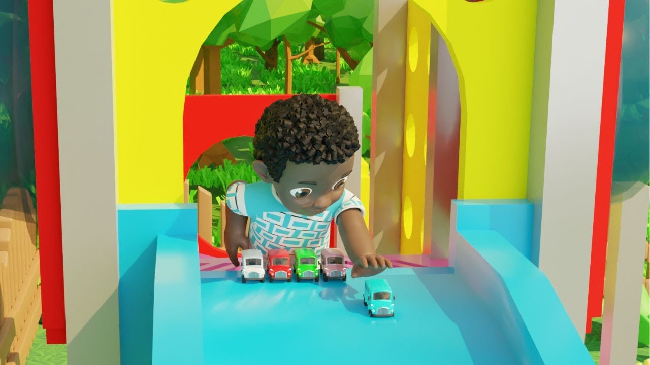 Ten Little Buses | Marmar and Zay Nursery Rhymes and Kids Songs - YouTube