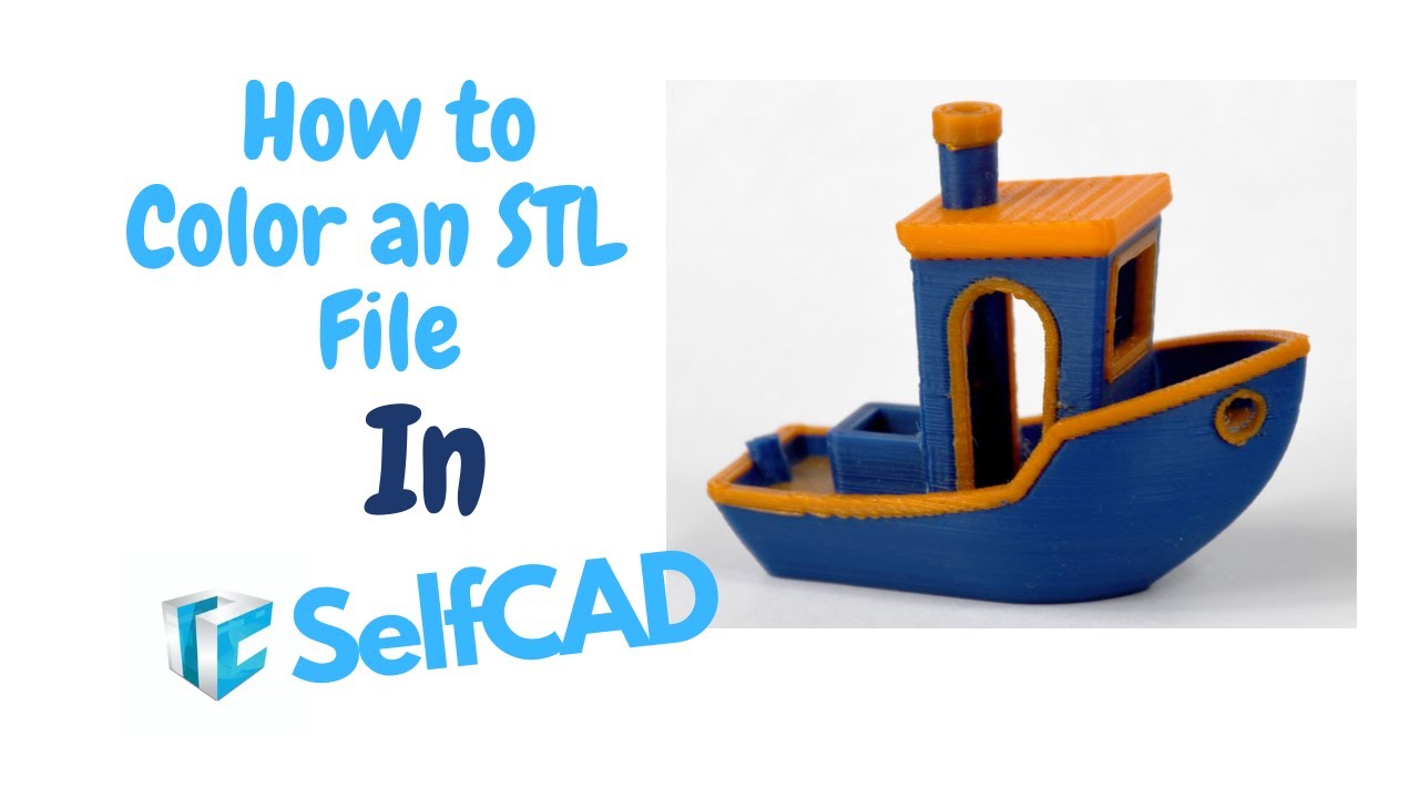 How to Color STL Files in #selfcad #3dmodeling - YouTube