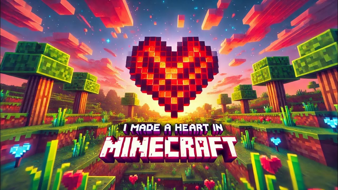 I MADE A HEART IN MINECRAFT!! ( MUST WATCH ) - YouTube
