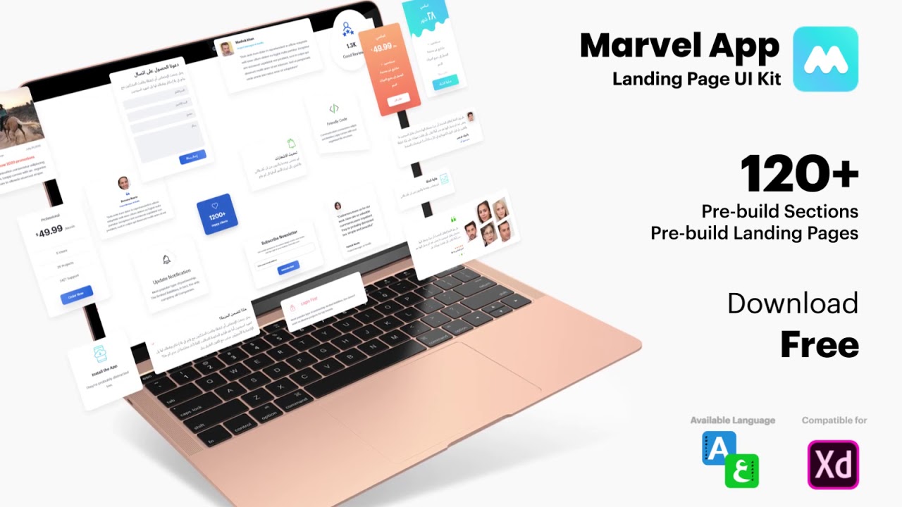 Marvel App UI Design Presentation | Laptop App UI Animation | App ...