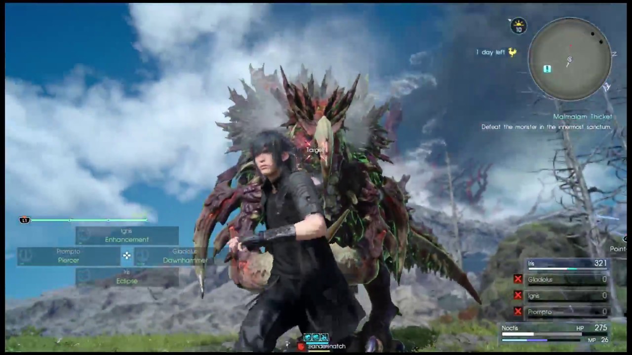 Final Fantasy XV - LEVEL 1 CHALLENGE | Part 4 - YouTube
