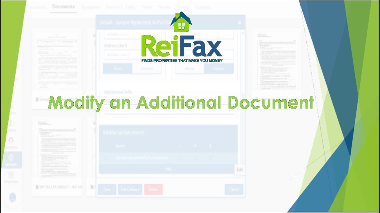 How to modify an additional document - YouTube