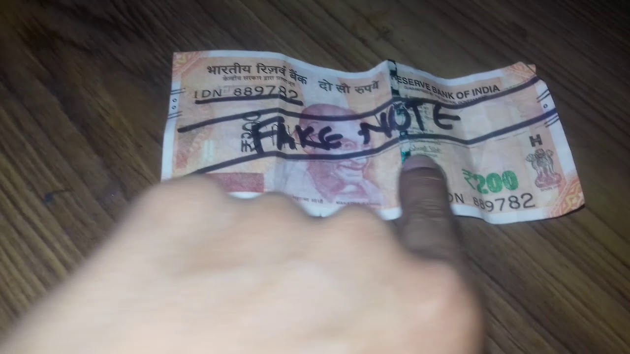 Fake note in india - YouTube