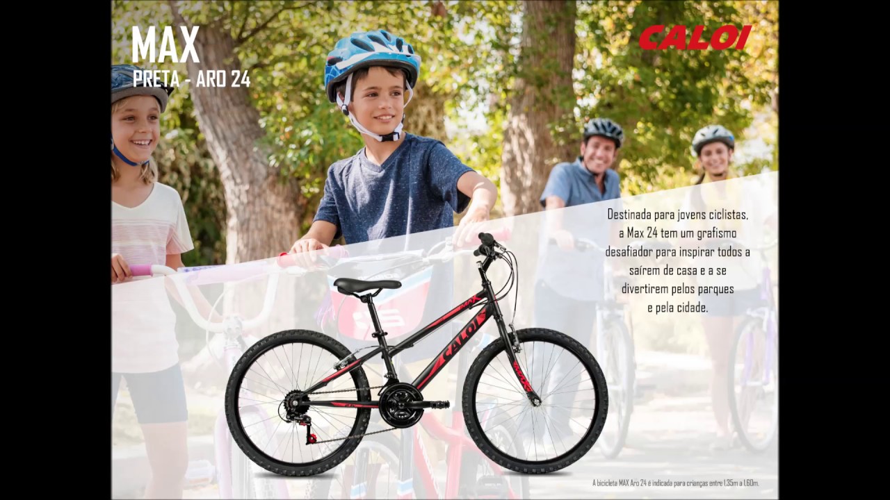 Bicicleta Caloi Max Aro 24 - Rede Schumann - YouTube