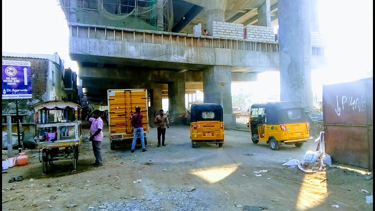 Under Construction | Wimco Nagar Metro Station - YouTube