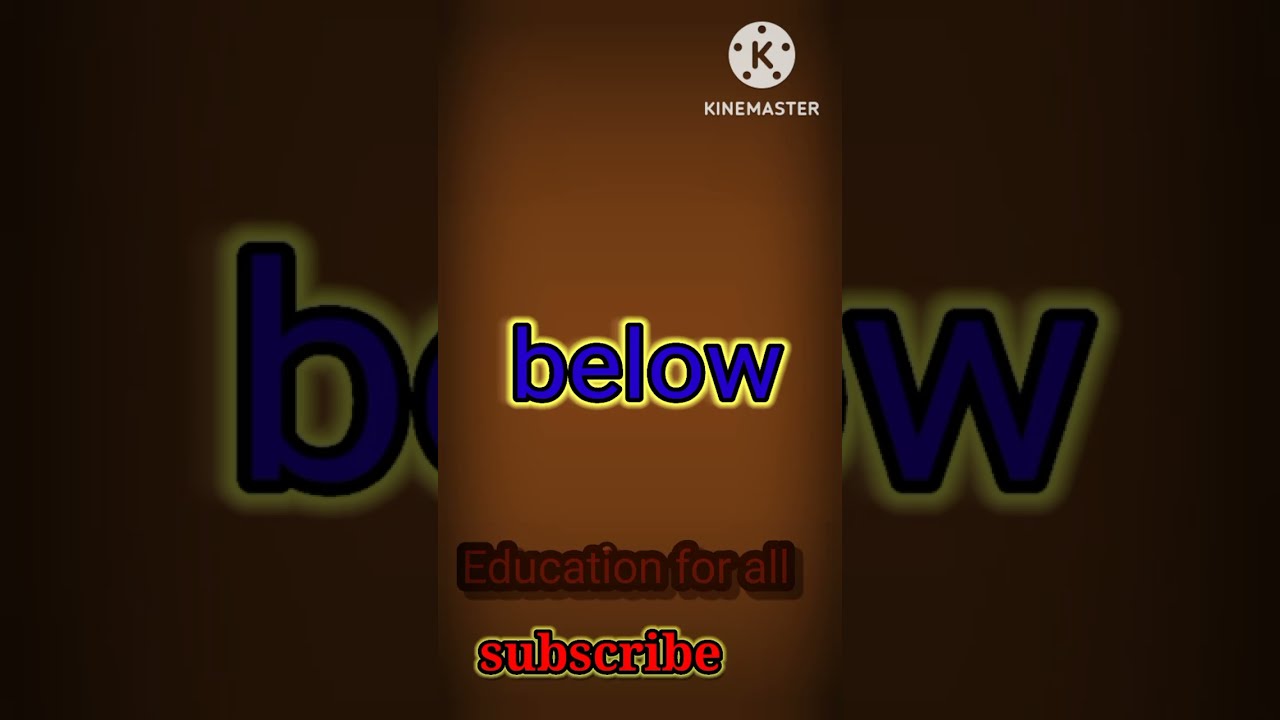 Below Meaning In Urdu Education For All YouTube Below Meaning In Urdu Education For All YouTube