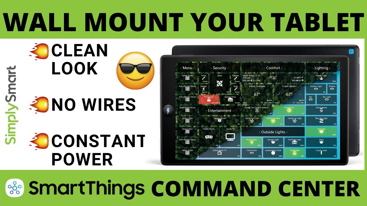 How to Mount a Tablet on the Wall with Constant Power - YouTube