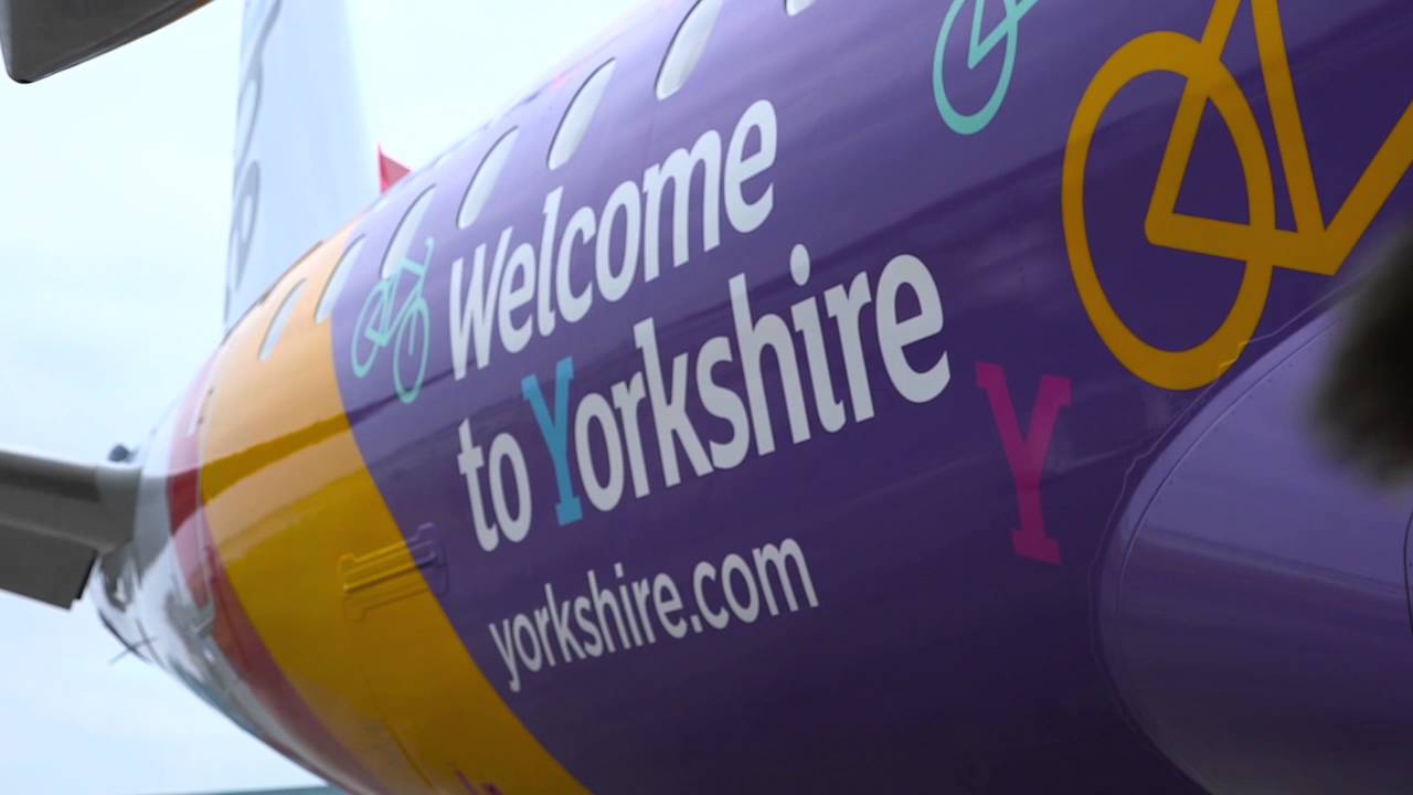 Welcome to Yorkshire FlyBe Plane - YouTube