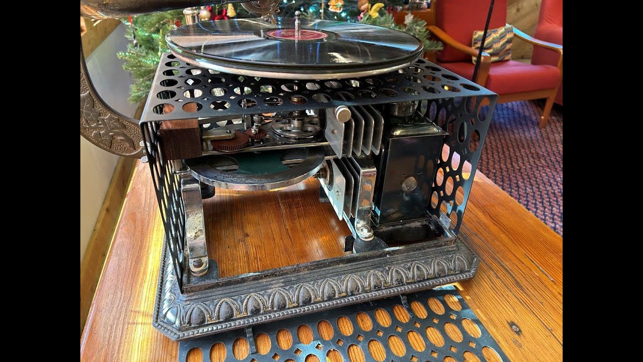 Paillard Hot Air Engine Phonograph or Gramophone - YouTube