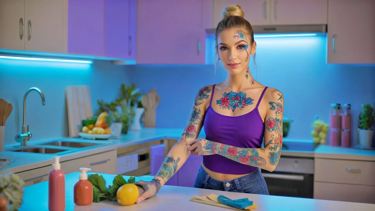 4K Clean Haul | Body art suit | Body art Haul | kitchen Vegetables ...