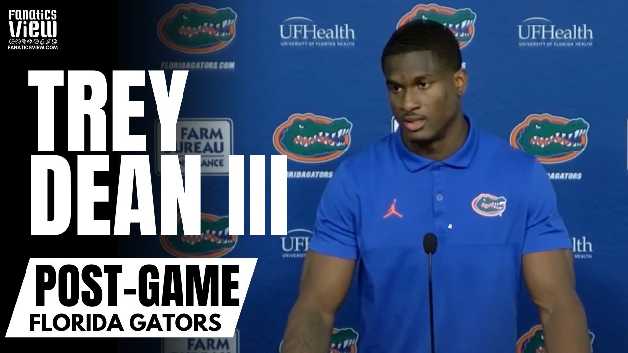 Trey Dean III Reacts to Final Florida Gators Home Game, Win vs. South ...