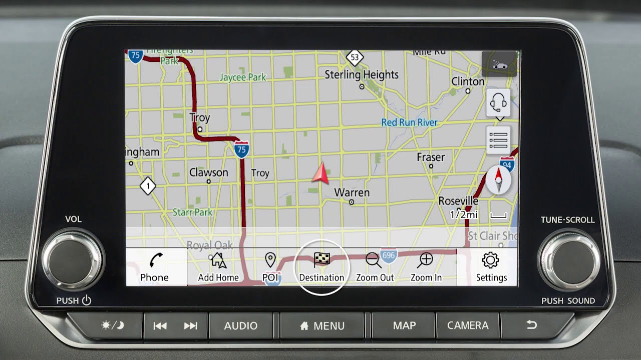 2021 Nissan Altima - Setting a Destination (if so equipped) - YouTube