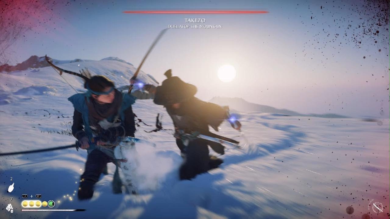 Ghost of Yotei Takezo Duel Atop the Mountain - Final Duel - YouTube