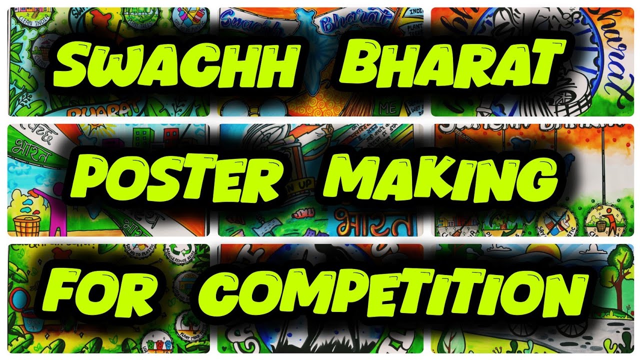 How to draw Clean India drawing / Swachhata Hi Seva / Swachh bharat ...