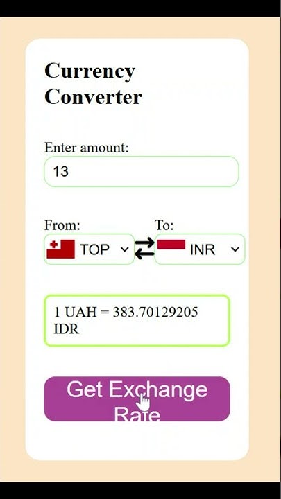 Easy Build a Currency Converter with HTML, CSS, and JavaScript | Tutorial || currency converter ...