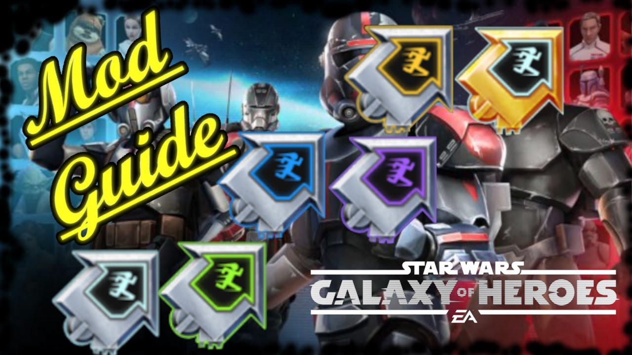SWGOH - Mods Guide - Wie ich Mods aufwerte - YouTube