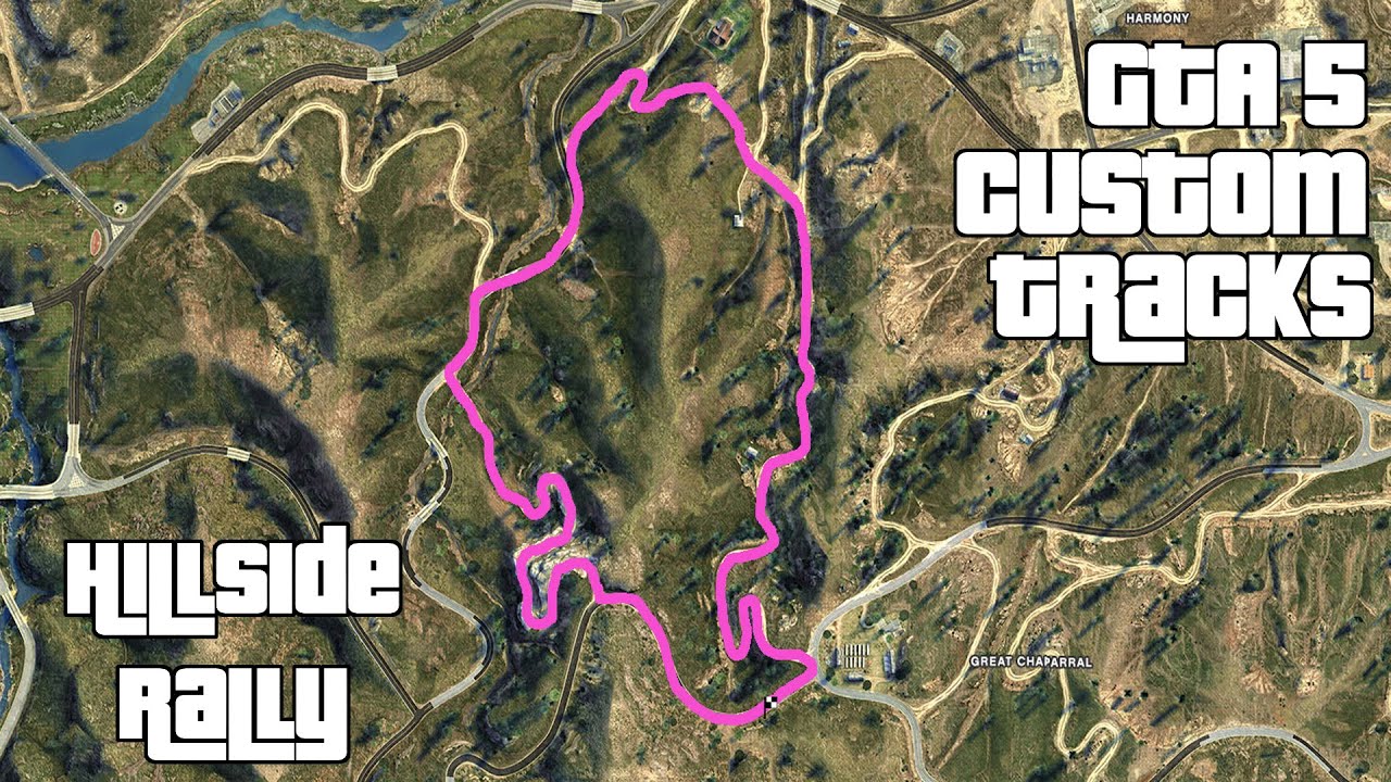 GTA 5 Custom Tracks: Hillside Rally - YouTube