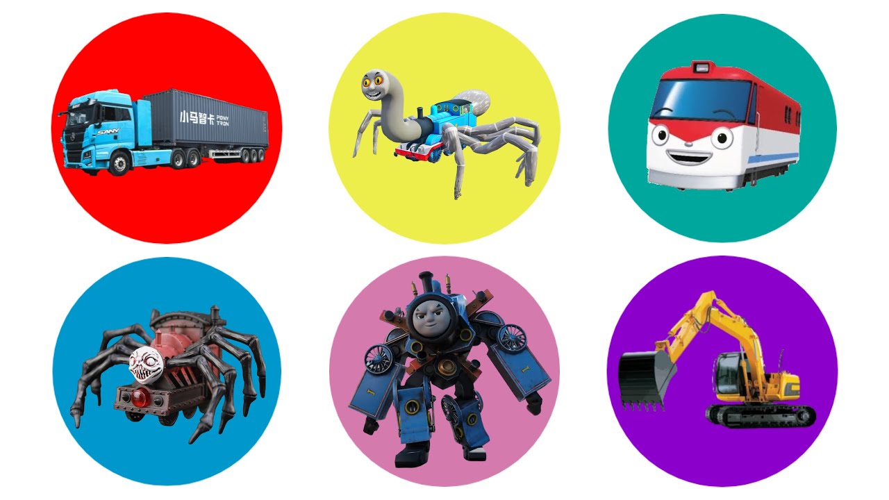 Tebak gambar kereta Thomas exe, Choo Choo Charles, Robot Thomas, Titipo ...