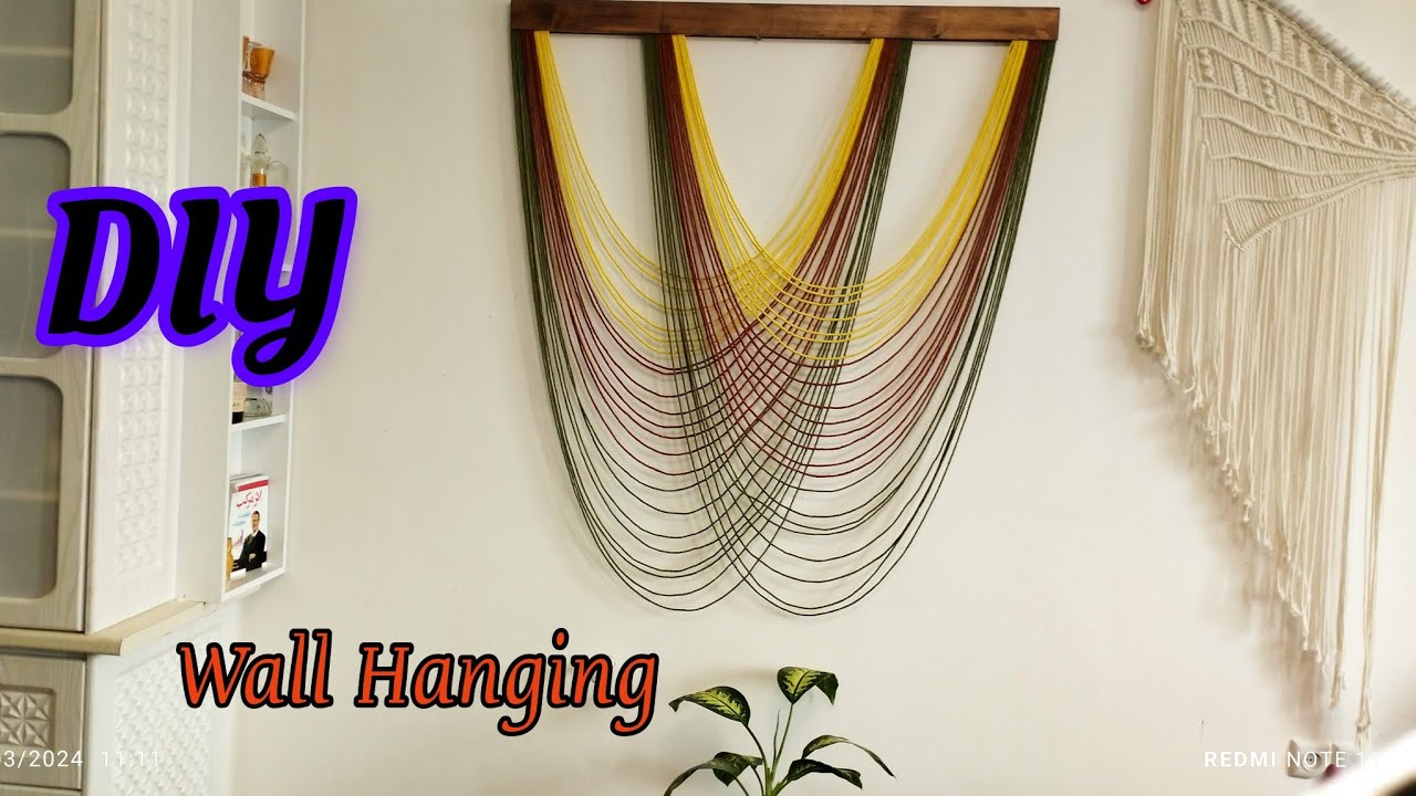 Large Macrame Wall Hanging Tutorial | DIY Macrame Wall Hanging - YouTube