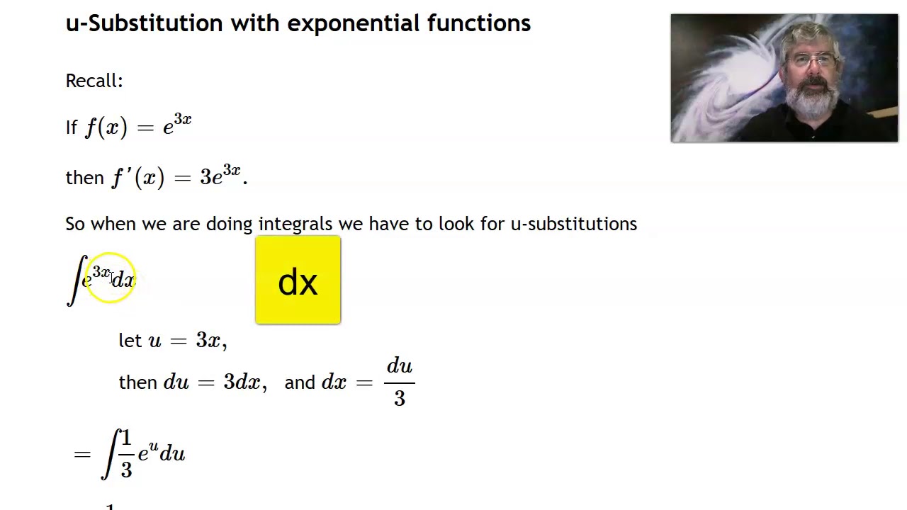 Exponential u subs - YouTube