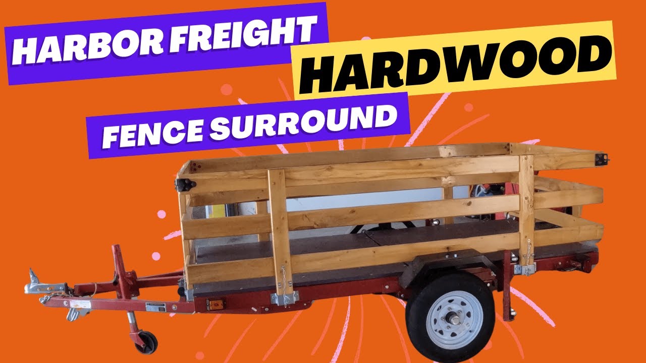 7 wks in 15 min: Building a Hardwood Fence Surround for my Harbor ...