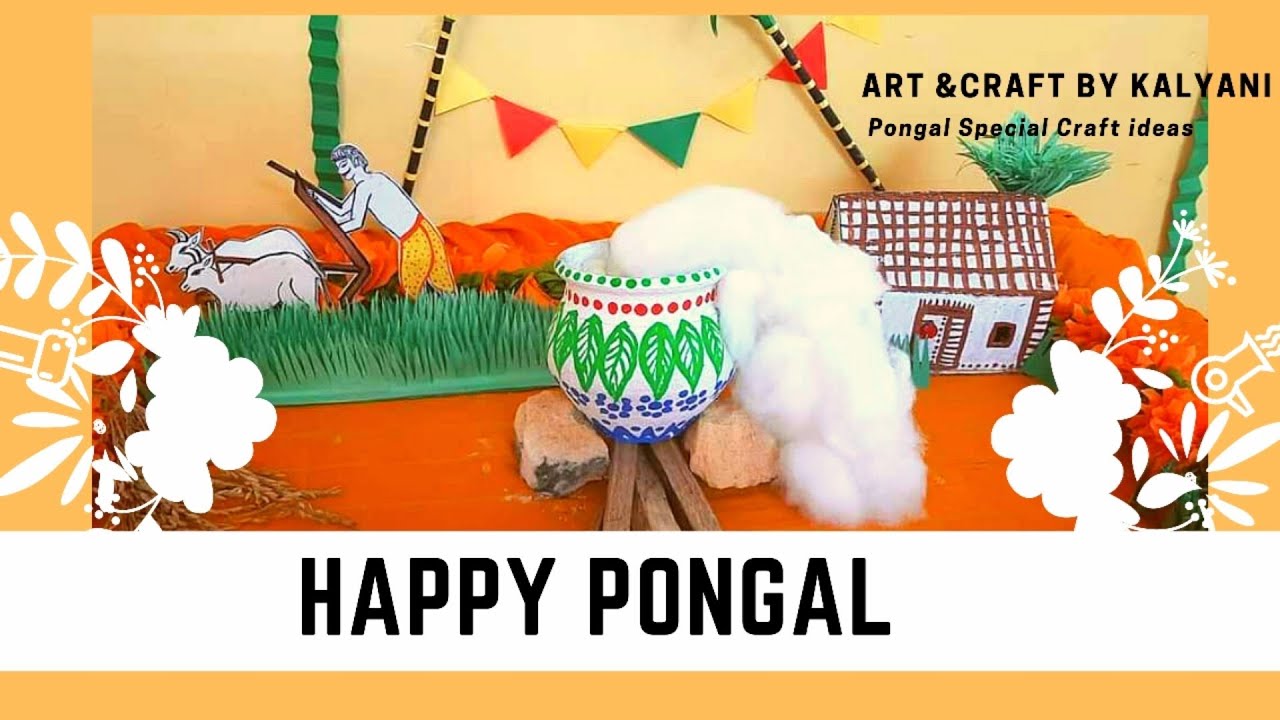 Pongal Crafts Ideas / Pongal Decoration / Kite Festival Decorations ...
