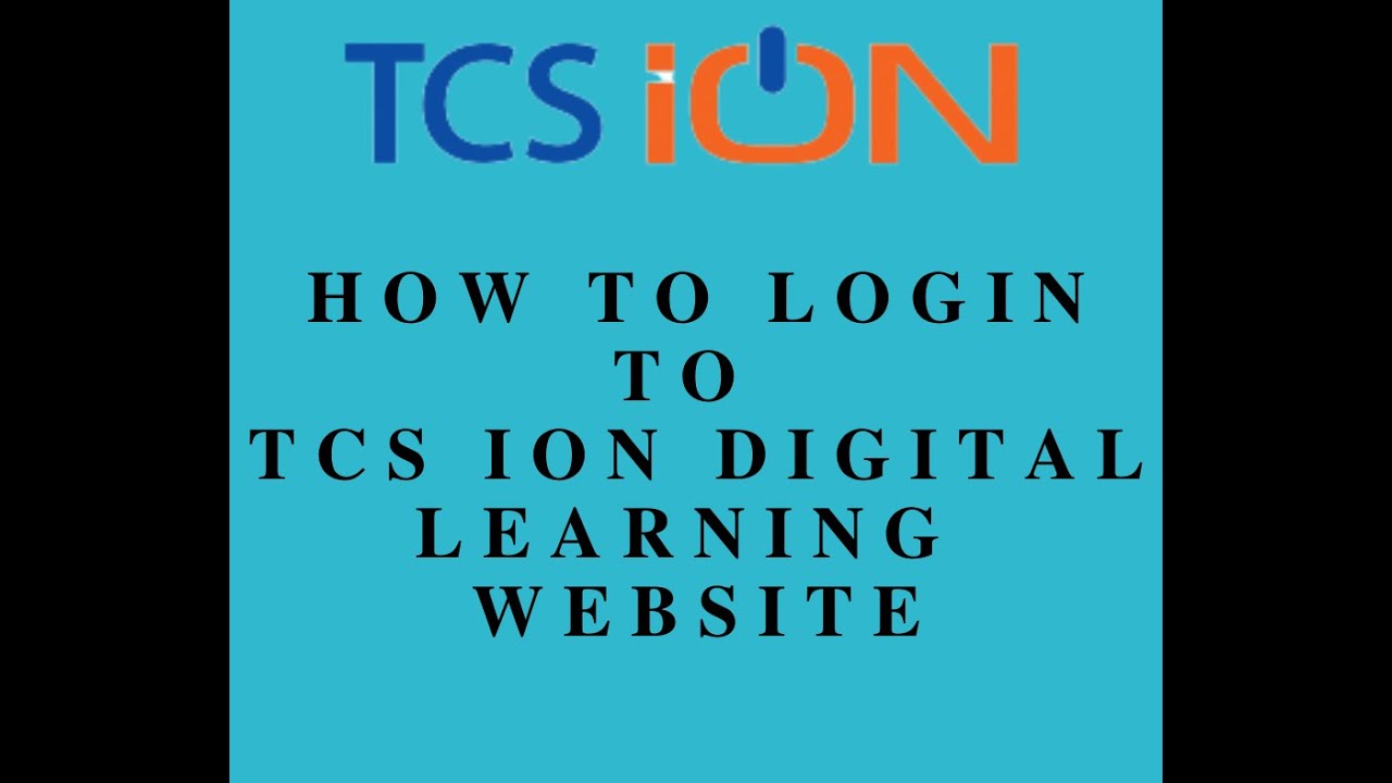 How to login to TCS iON digital learning website?? - YouTube