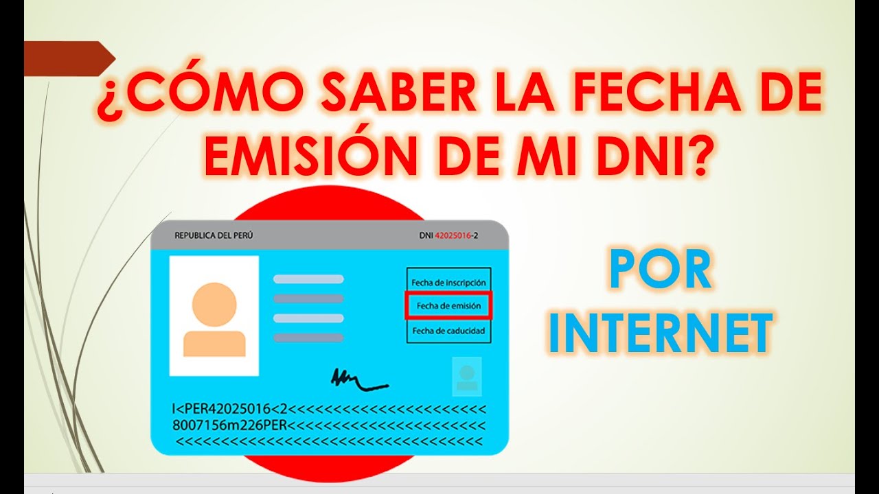 Cómo saber mi fecha de emisión de mi DNI por Internet - App Reniec ...