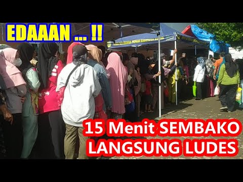 EDAAN !! 15 Menit Sembako Murah langsung LUDES || DAMN !! 15 Minutes ...