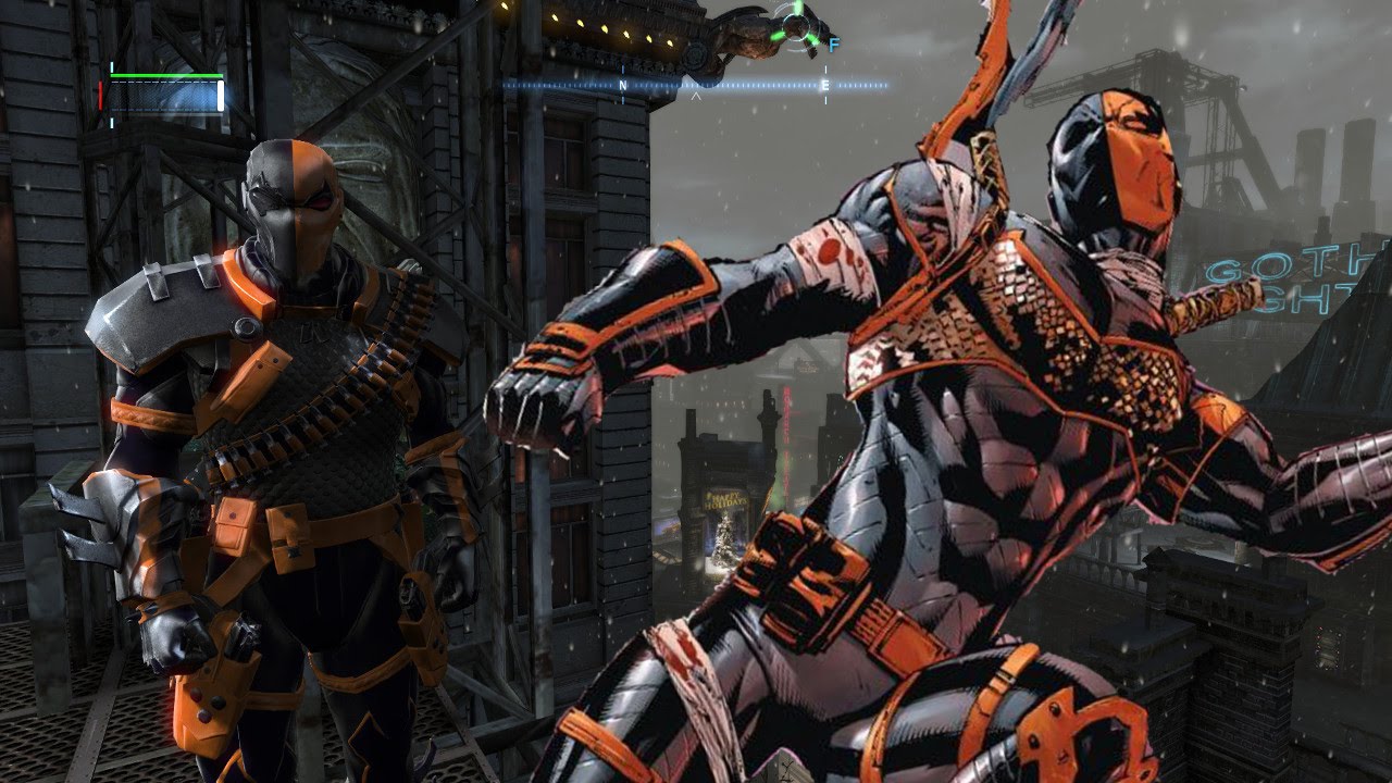 Batman Arkham Origins Deathstroke Tony Daniel Suit Mod - YouTube