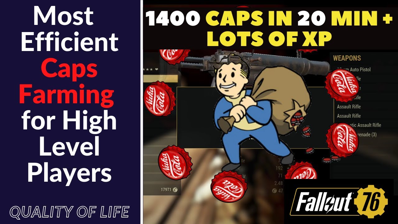 Fallout 76 The Most Efficient High Level Cap Farming Method - YouTube