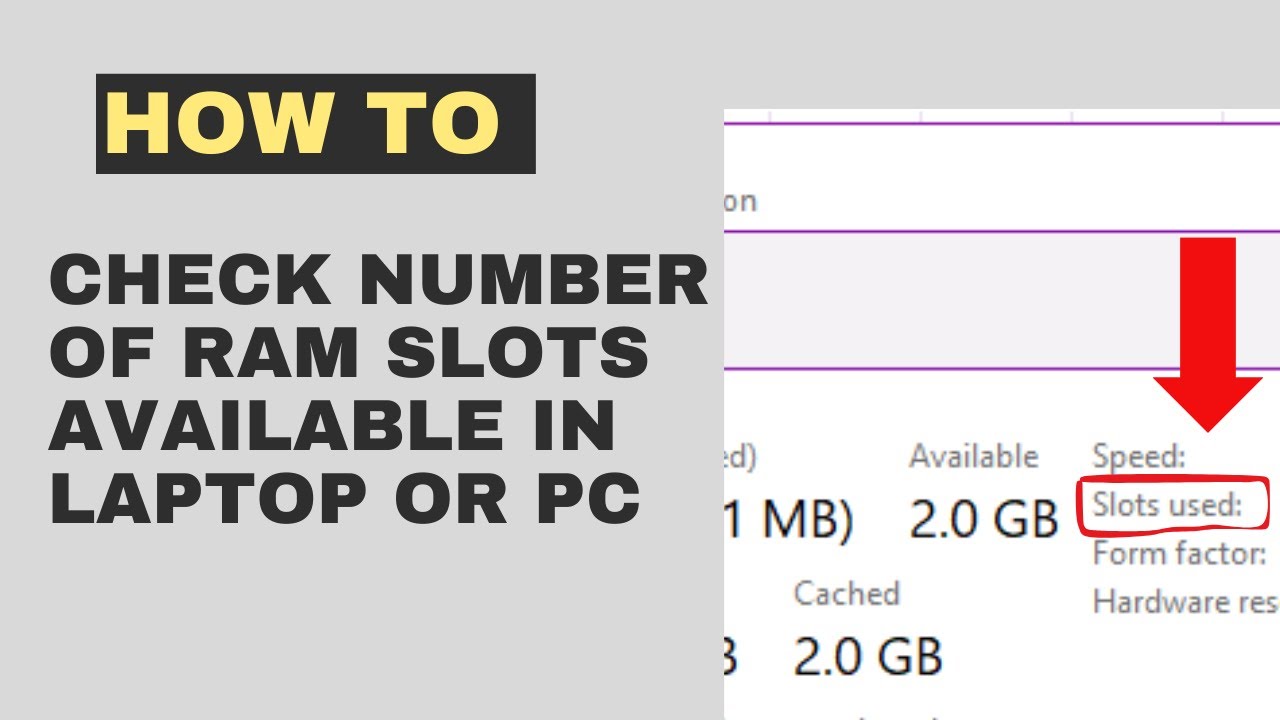 How to Check Number of RAM Slots Available in Laptop or PC (Easy) - YouTube