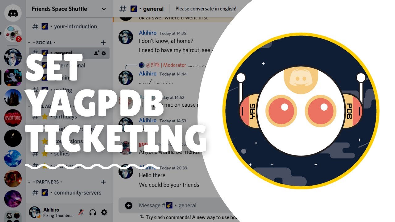 Set Yagpdb Ticketing | Easy | Akihiro - YouTube