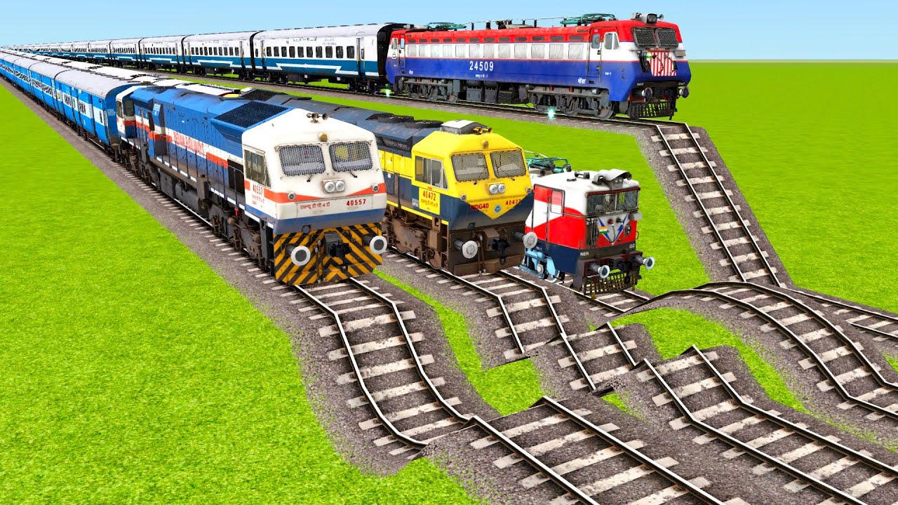 FOUR MULTIPLE TRAINS HIGH CROSSED PERFORM ON DEEP AND HIGH RISKY ...
