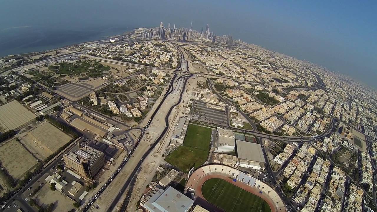 Kaifan Drone view from 300m height - Kuwait - YouTube