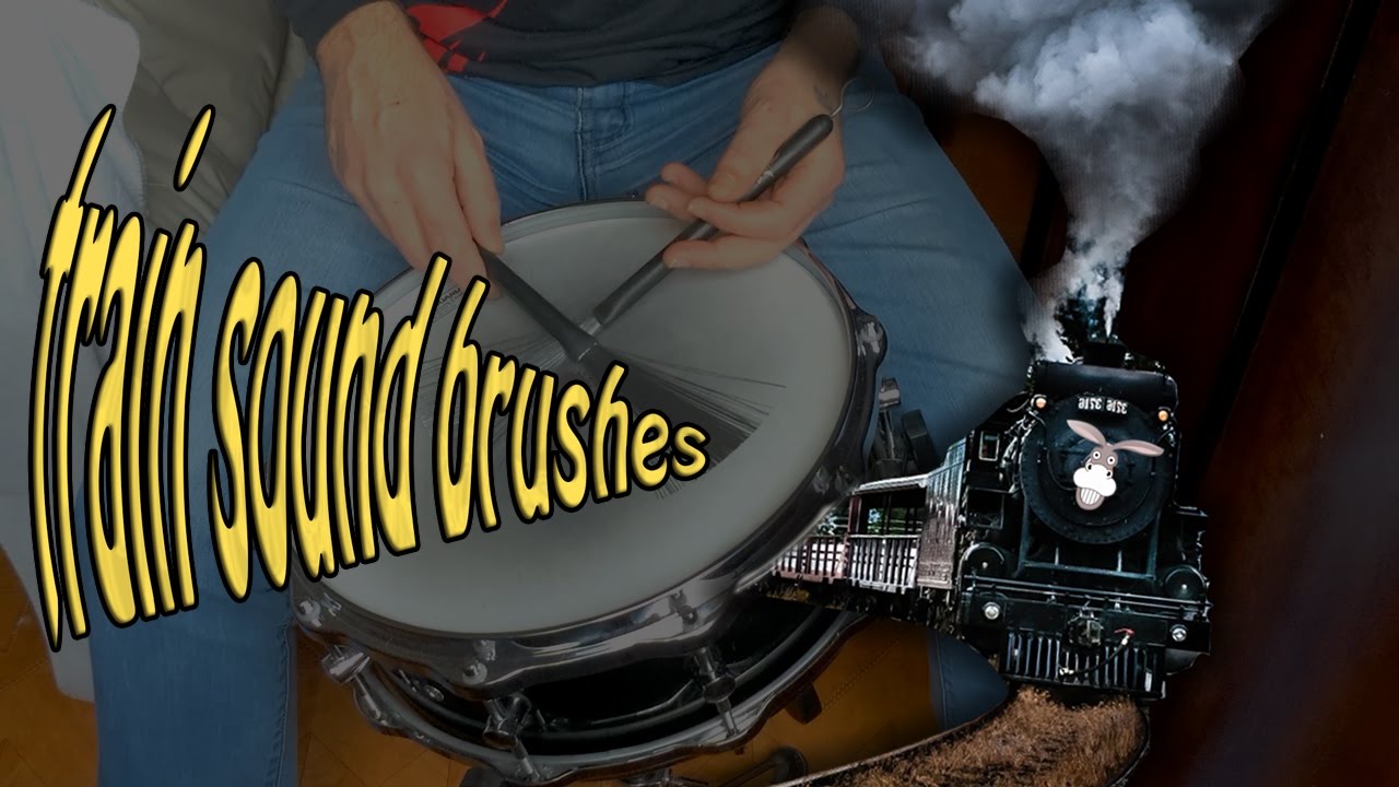 train beat with brushes - YouTube