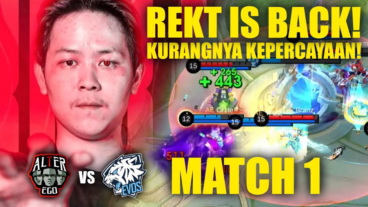 ALTER EGO MEMANG BUTUH LAWAN YANG SEPADAN!! ALTER EGO VS EVOS - YouTube