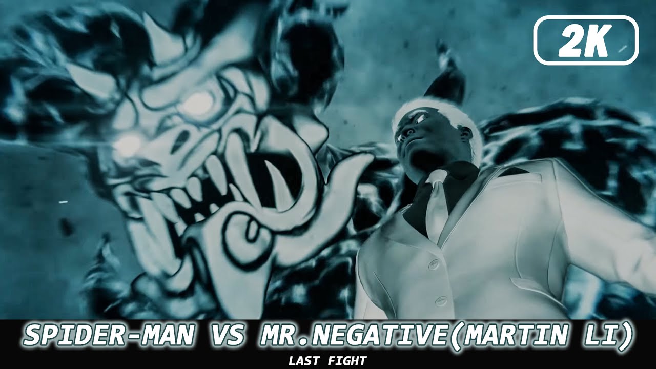 SPIDER-MAN vs MISTER NEGATIVE (MARTIN LI) Full Boss Fight - Marvel's Spider Man Remastered ...