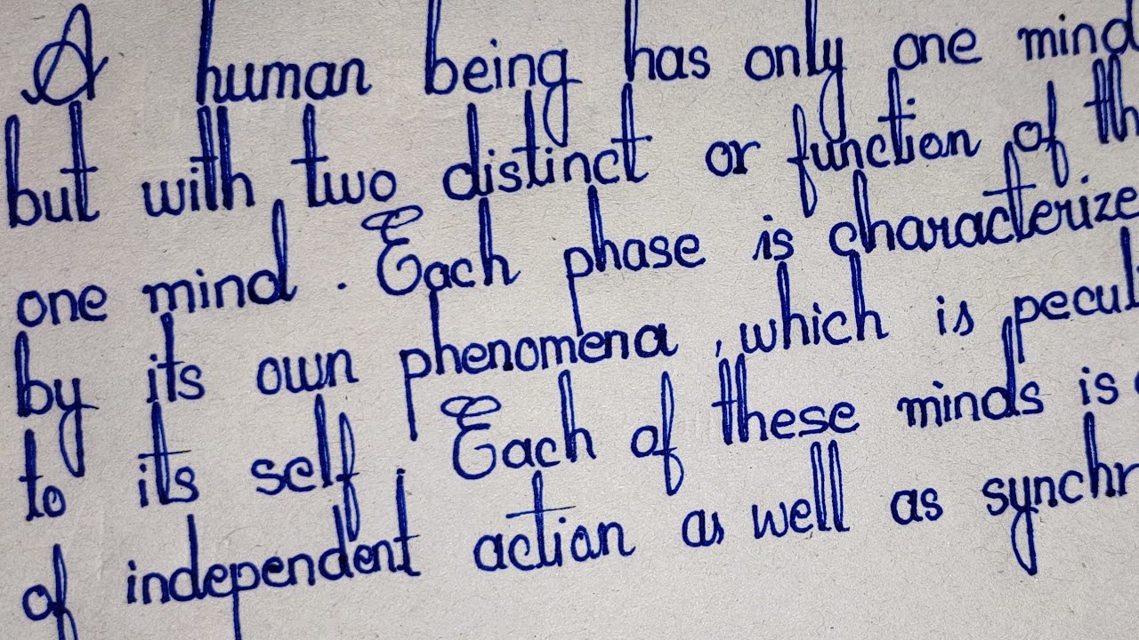 Super clean handwriting in english | English handwriting practice - YouTube