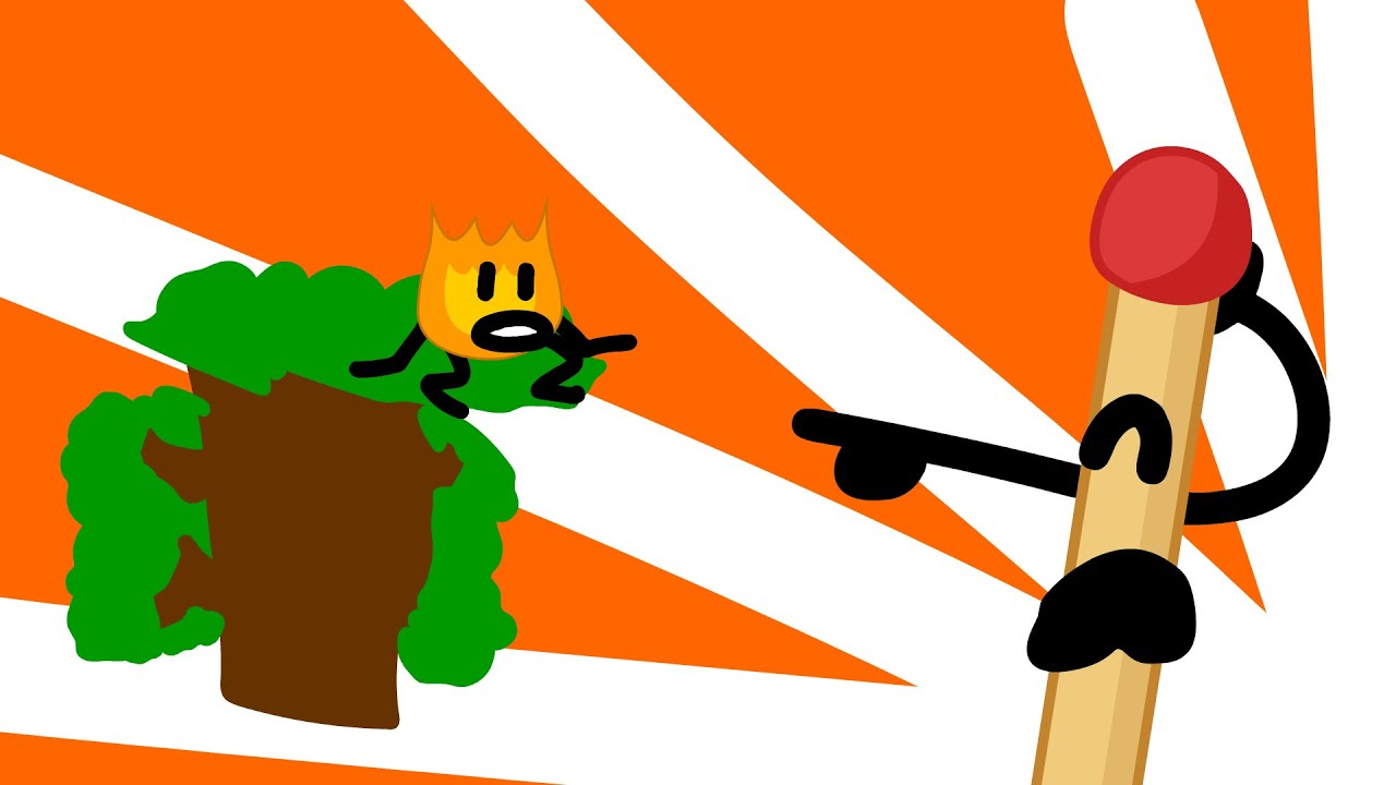 BFDI Firey Comic "Fire In The Trees" Reanimated! - YouTube