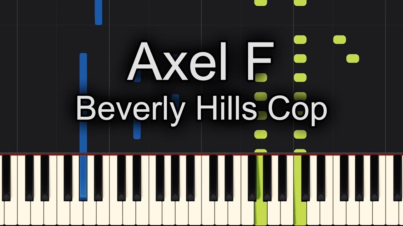 Axel F Beverly Hills Cop Piano Tutorial Synthesia - YouTube