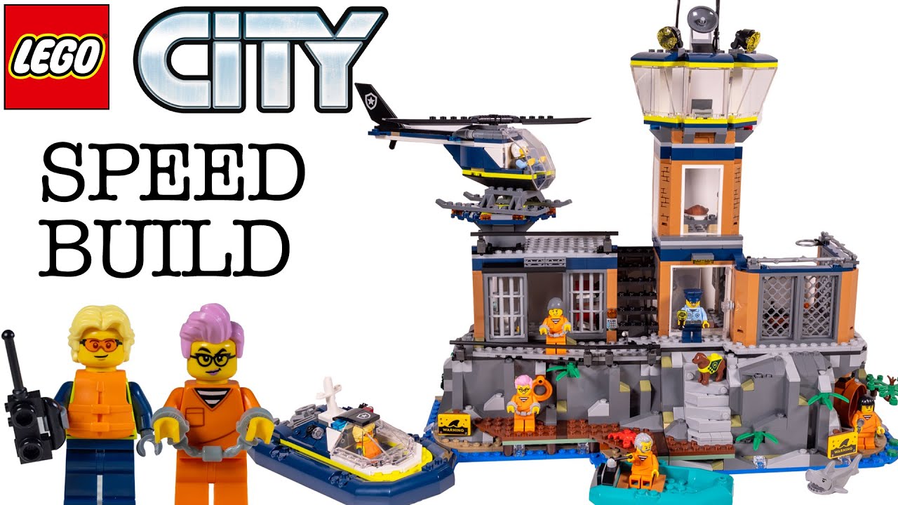 How to build the LEGO City Police Prison Island - YouTube